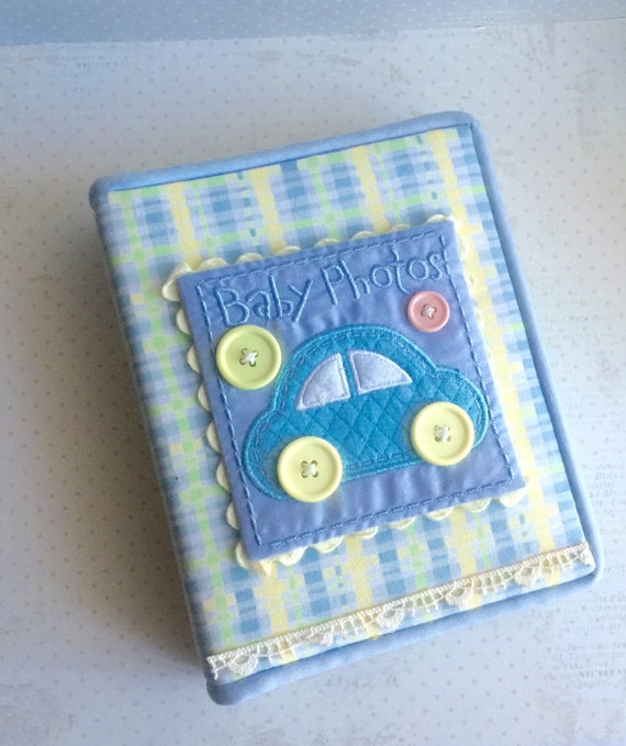 Baby Fabric Photo Album Handmade Album Baby by ShabbyChicJCouture