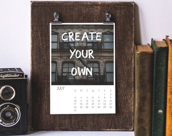 Calendar template | Etsy