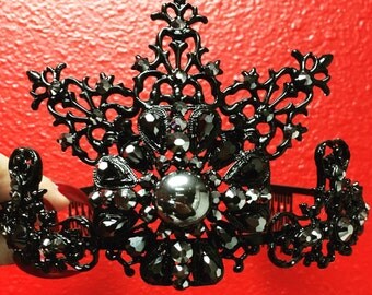 Couture Spiked Gold Mask hand made