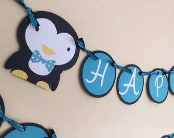 Unique penguin banner related items | Etsy