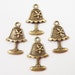 Bronze Lamp Charms 22x14mm Antique Brass Lamp Pendants Light
