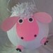 Sheep Pinata. Lamb Pinata. Lambie With Pink Face.