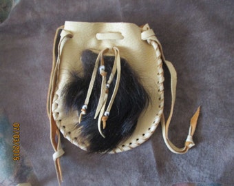 Buckskin leather bag | Etsy