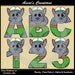 Dumbo Alphabet Letters & Numbers Clip Art Graphics