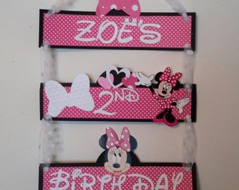 Items similar to Minnie mouse birthday, door sign, welcome sign, minnie ...