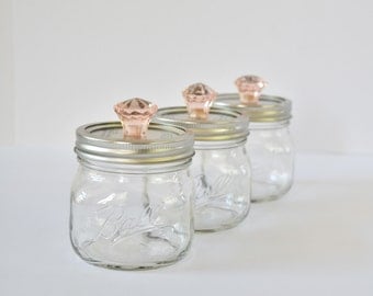 Mason jar knobs | Etsy