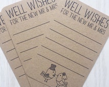 Unique wedding advice cards related items | Etsy