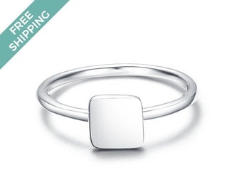 Items similar to Square Stack Ring on Etsy