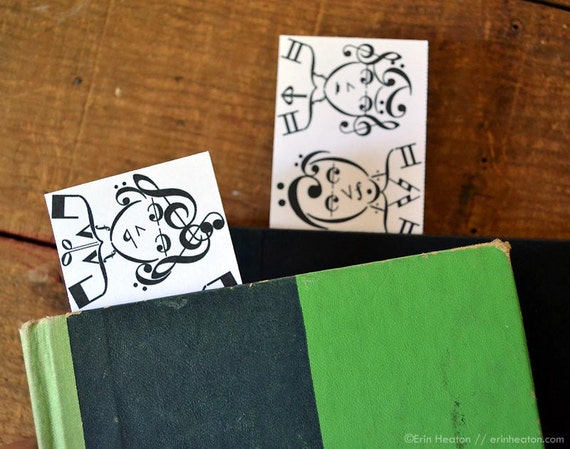 MUSIC BOOKMARKS / Printable PDF / Music student rewards