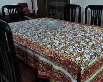 Paisley tablecloth | Etsy