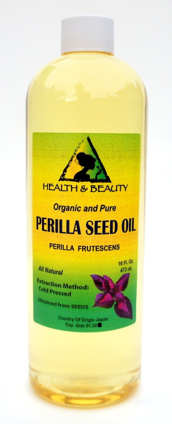 16 oz PERILLA SEED OIL Organic Carrier Cold by HBOilsCenter
