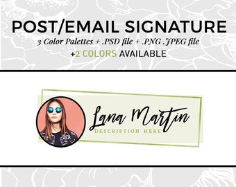 Email signature | Etsy