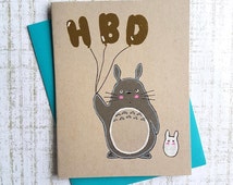 Unique totoro card related items | Etsy