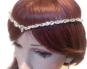 Bridal forehead band | Etsy