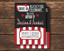 Popular items for drive in invitation on Etsy