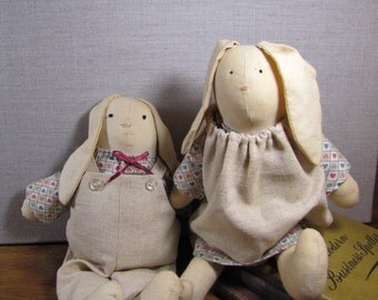 Muslin rabbit | Etsy