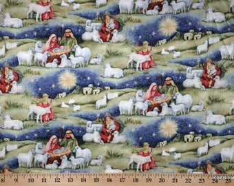 Nativity fabric | Etsy