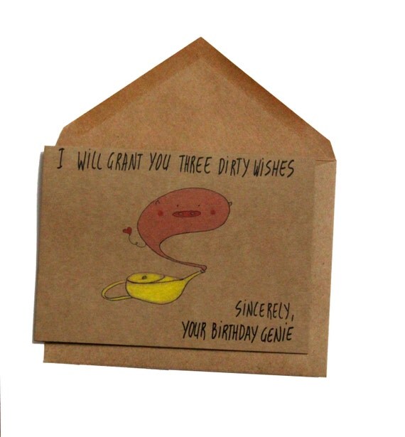 Naughty Birthday Card Girlfriend Dirty Birthday Card