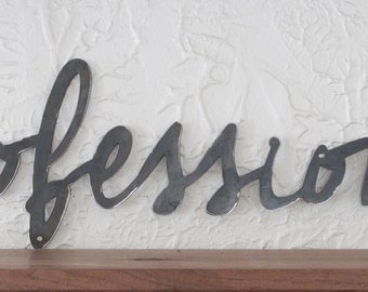 Metal word art | Etsy