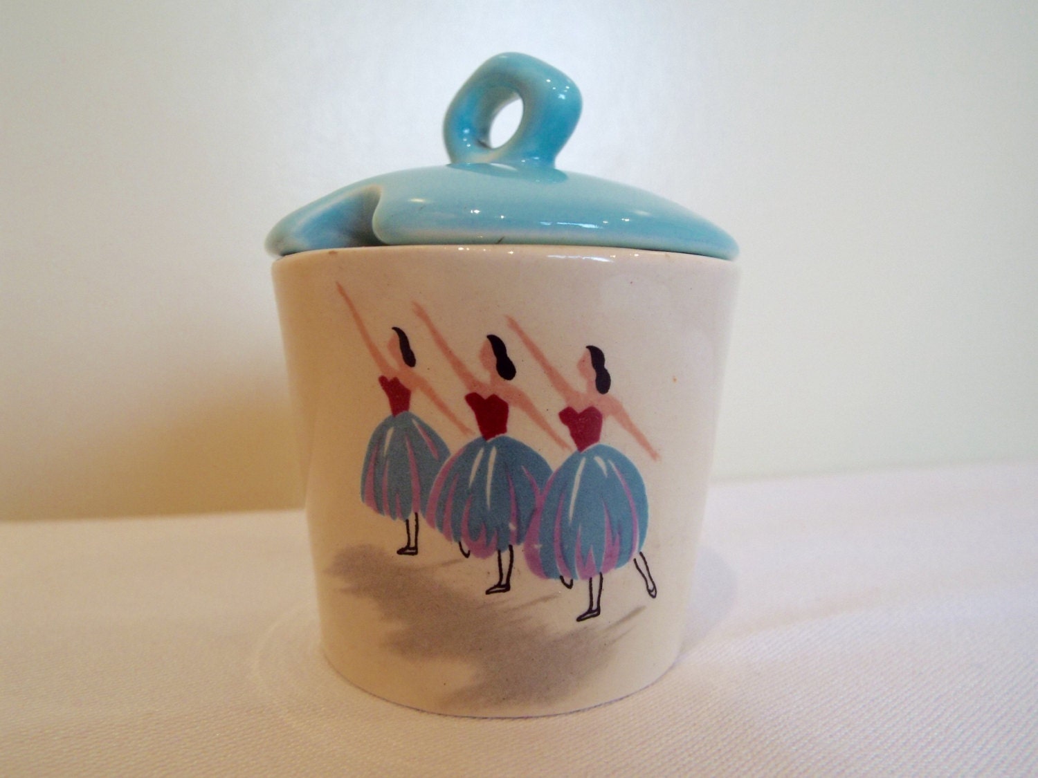 RESERVED FOR LOUISE S. Vintage Ballet by Beswick Mustard Pot, 1950s ...