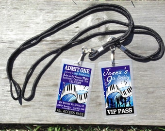 Spa Party VIP Pass Lanyard Birthday Invitations Spa Pamper