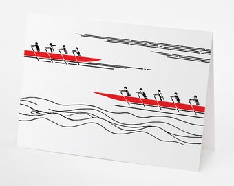 Unique rowing card related items | Etsy