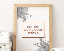 Unique motto poster related items | Etsy