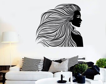 Wall Vinyl Decal Hair Salon Beauty Barbershop Decor 2054di