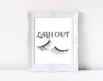 Unique eyelash sign related items | Etsy