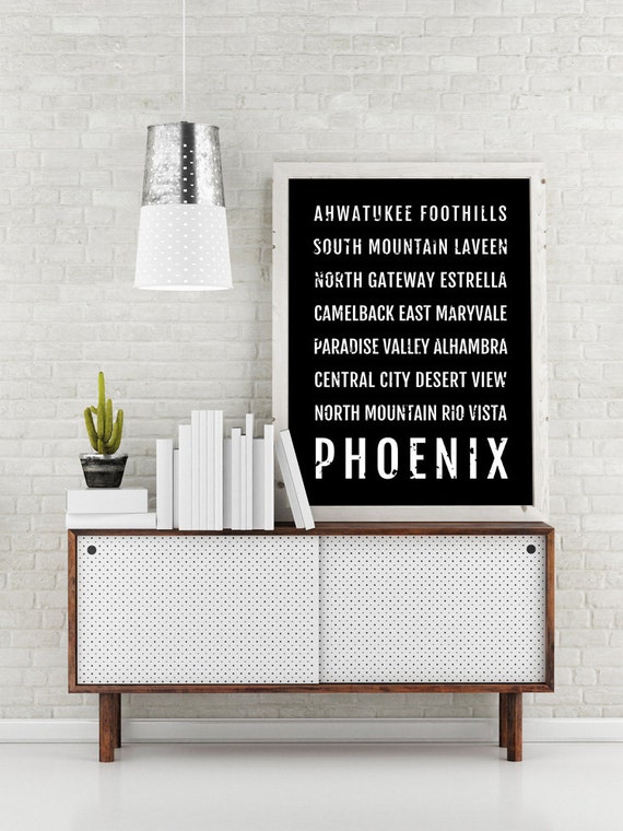 Phoenix Print Phoenix Subway Sign Poster Arizona Wall Art