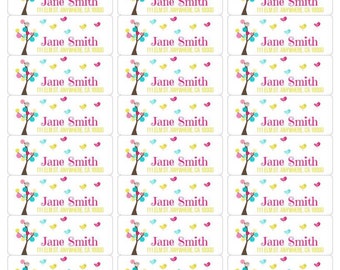 Bird address labels | Etsy