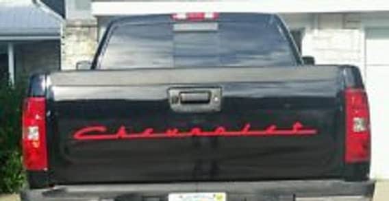 CHEVROLET Old Style Script font GM Tailgate Decal