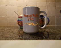 Unique fall mug related items | Etsy