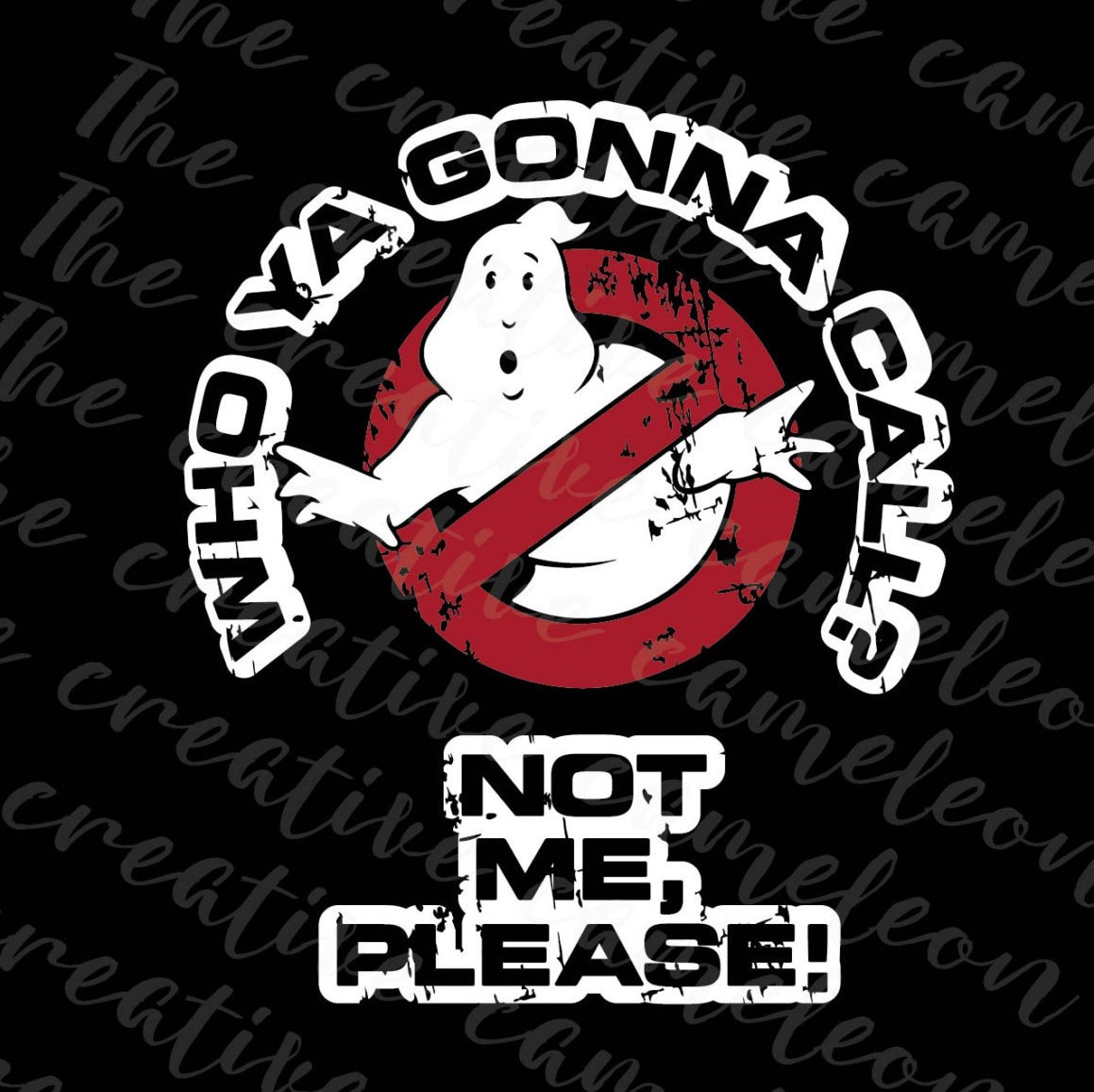 Ghostbusters ghost who you gonna call decal by TheCreativeCameleon