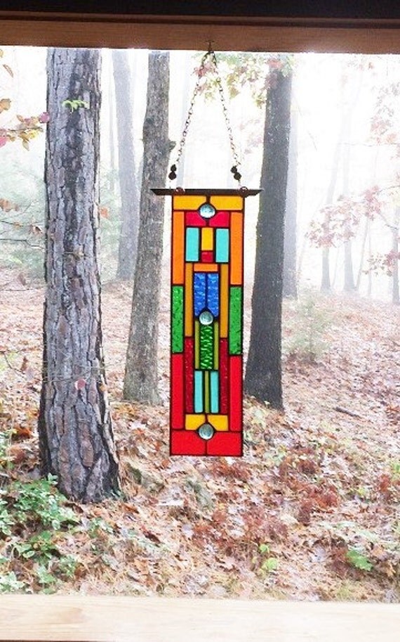 Stylish stained glass panel glass art home and living home
