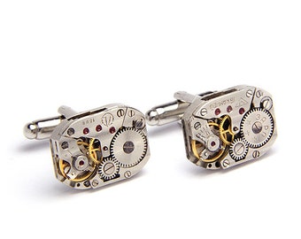 Unique mechanical cufflinks related items | Etsy