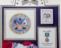 Unique army cross stitch related items | Etsy