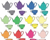 Unique rainbow teapot related items | Etsy