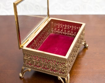 Red velvet gift box | Etsy