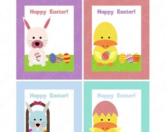 Kids easter card | Etsy