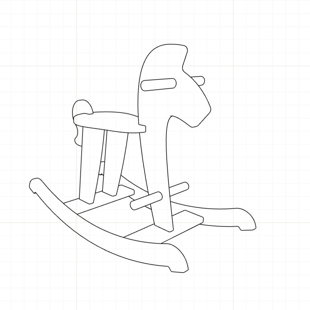 Rocking Horse Digital Woodworking Plans