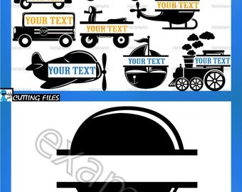 Truck 18 Wheeler Monogram Clipart / Cutting Files Svg Png