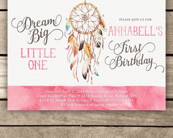Dreamcatcher invite | Etsy