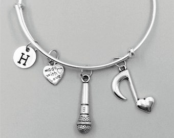 Music note bracelet | Etsy