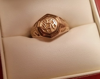 1940 high school ring Louisville KY Mercy Harcourt 10K
