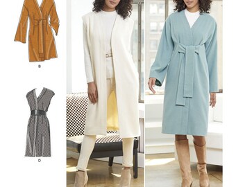 Long vest pattern | Etsy