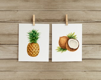 Coconut print | Etsy