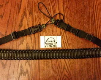 Items similar to Adjustable Bow Shoulder Sling - Archery - Ladder Weave ...