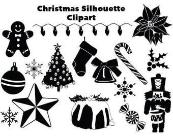 Christmas silhouette | Etsy