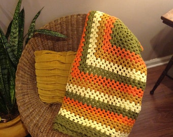 Items similar to Tier Drop Afghan- Vintage Crochet Blanket Pattern ...